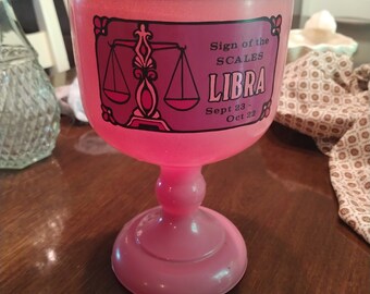 Vintage 1970's Sagittarius Zodiac Sign Blue Chalice Tiara Indiana Glass ...