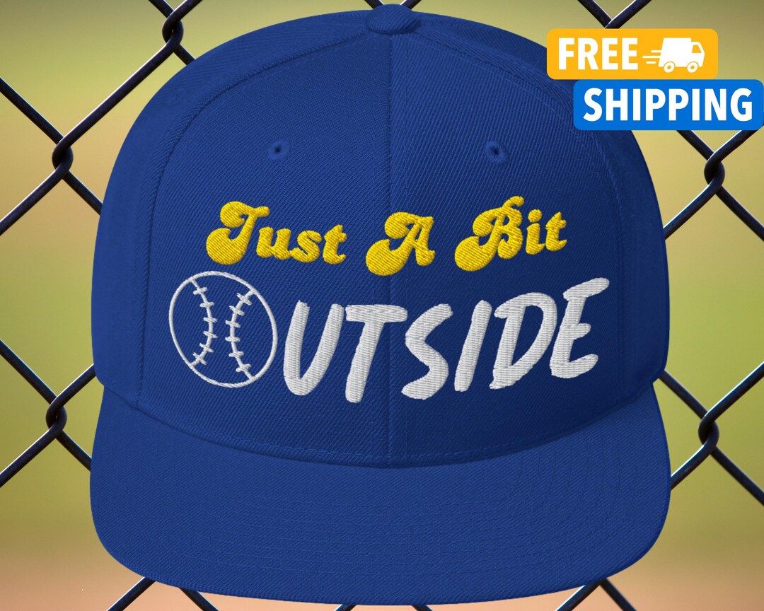 Just A Bit Outside Hat RIP Uecker Hat Brewers Fan Embroidered Snapback ...
