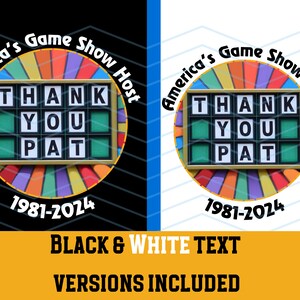 Sajak Tribute SVG for Game Show Fan Sajak SVG Wheel Fan Fortune Fangame ...