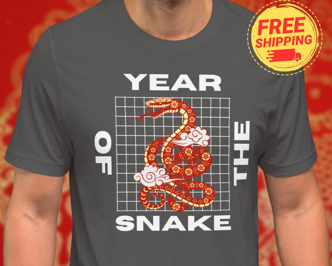 Year of the Snake Shirt Lunar New Year 2025 Lunar New Year Snake Shirt ...