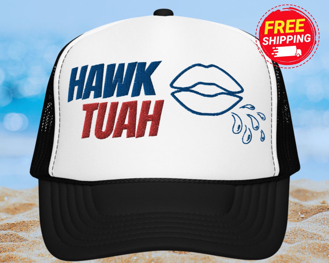 Funny Hawk Tuah Hat Embroidered Foam Trucker Hat Hawk Tuah Meme Spit on ...