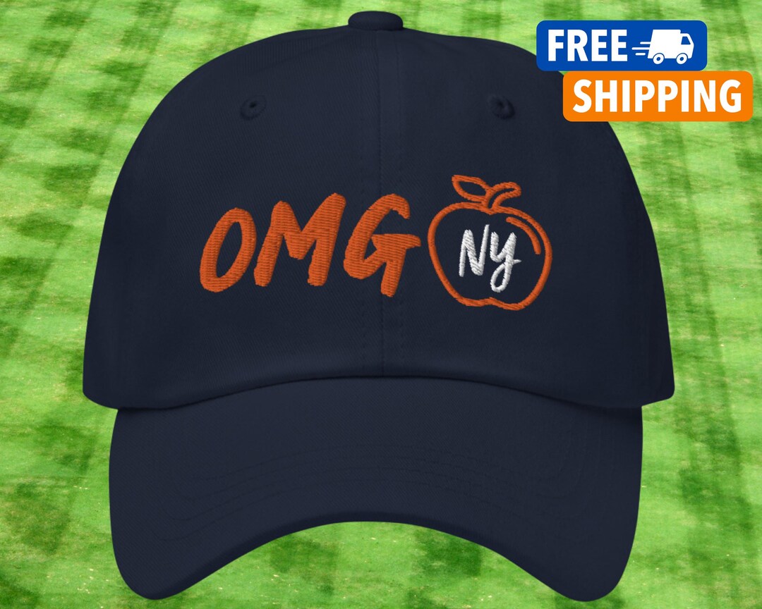 OMG Hat for Mets Fan New York Baseball Dad Hat Grimace Fan Mets ...