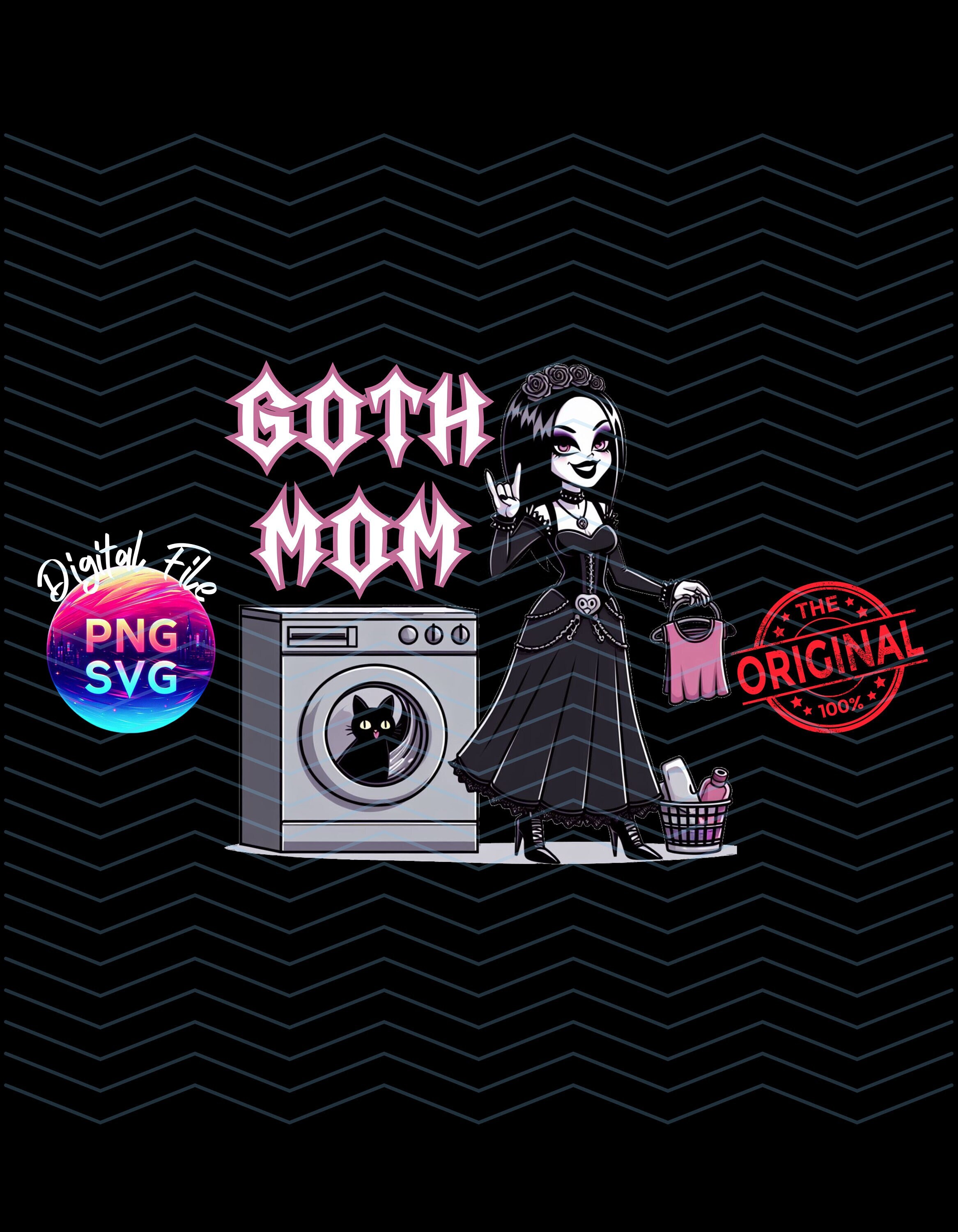 Goth Mom SVG Heavy Metal Mom SVG Mothers Day SVG Mom Rocker Alt Mom ...