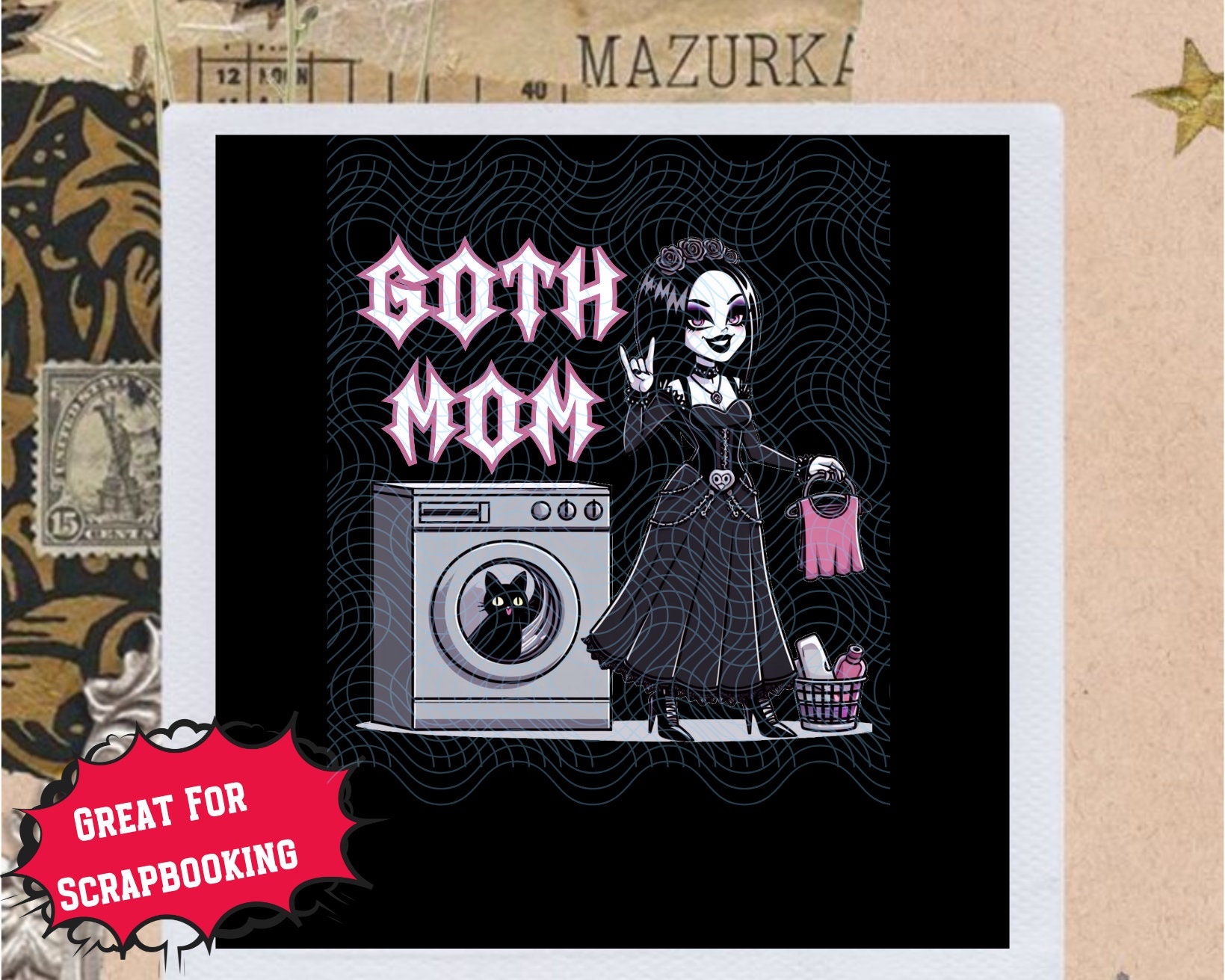 Goth Mom SVG Heavy Metal Mom SVG Mothers Day SVG Mom Rocker Alt Mom ...