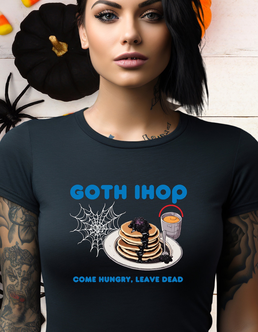 Goth IHOP Shirt Mall Goth Clothes Goth Clothing Goth Tshirt Funny Goth ...
