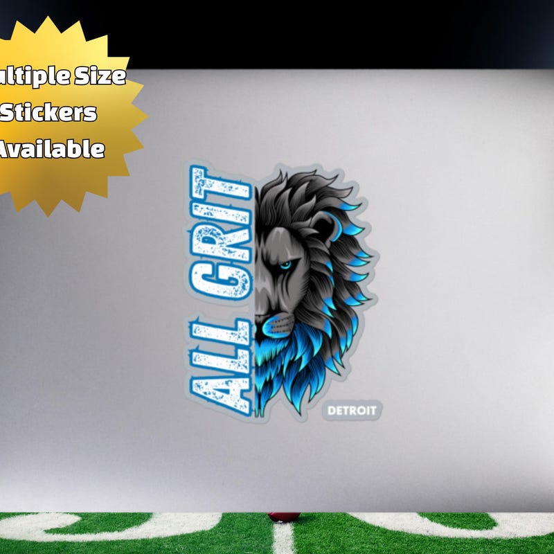Detroit Lions Decal - Etsy