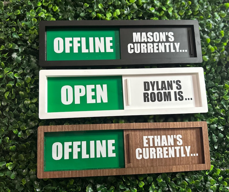 Sliding Door Sign - Etsy