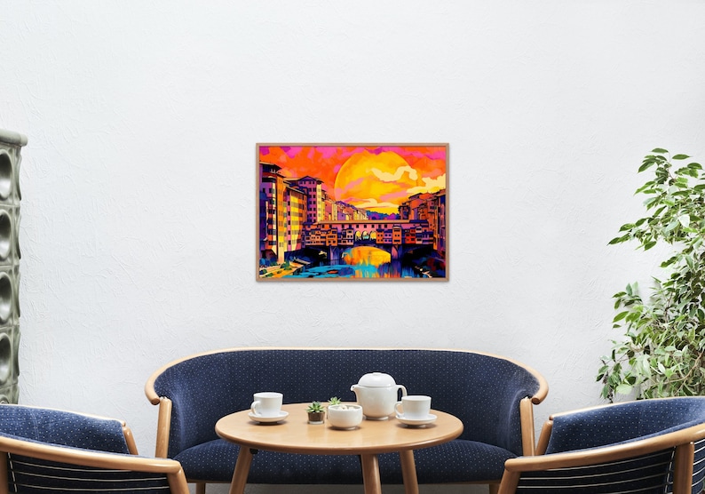 Pop Art in Florence is a Digital Wall Art That Shows the Beauties of ...