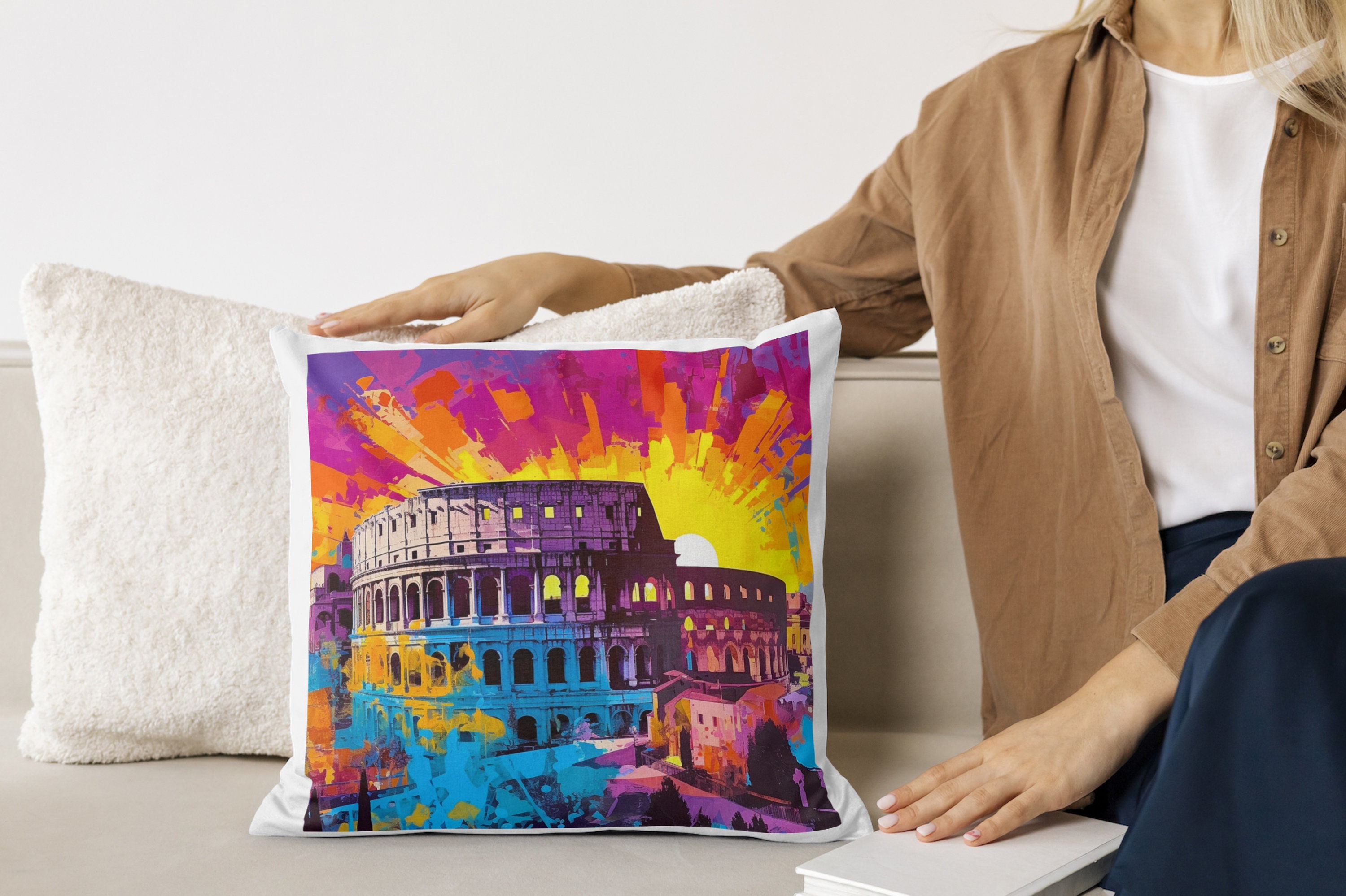 Pop Art in Rome is a Digital Wall Art That Shows the Beauties of Italy ...