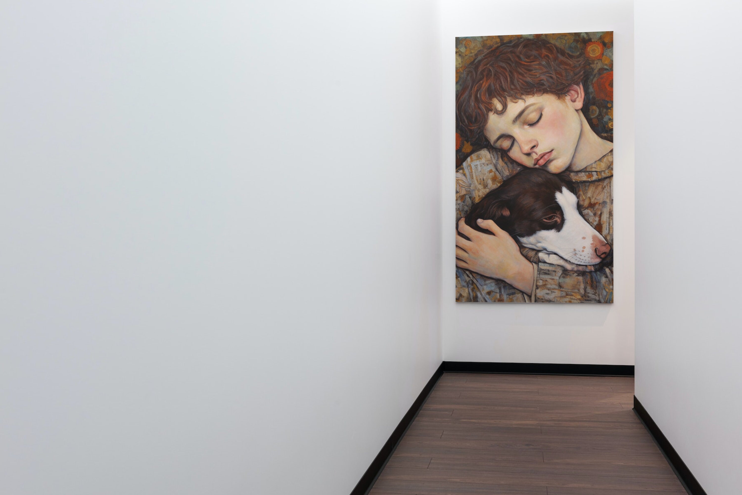 Boy With Dog Art Print, Digital Art Print, Museum Poster, Wall Decor ...