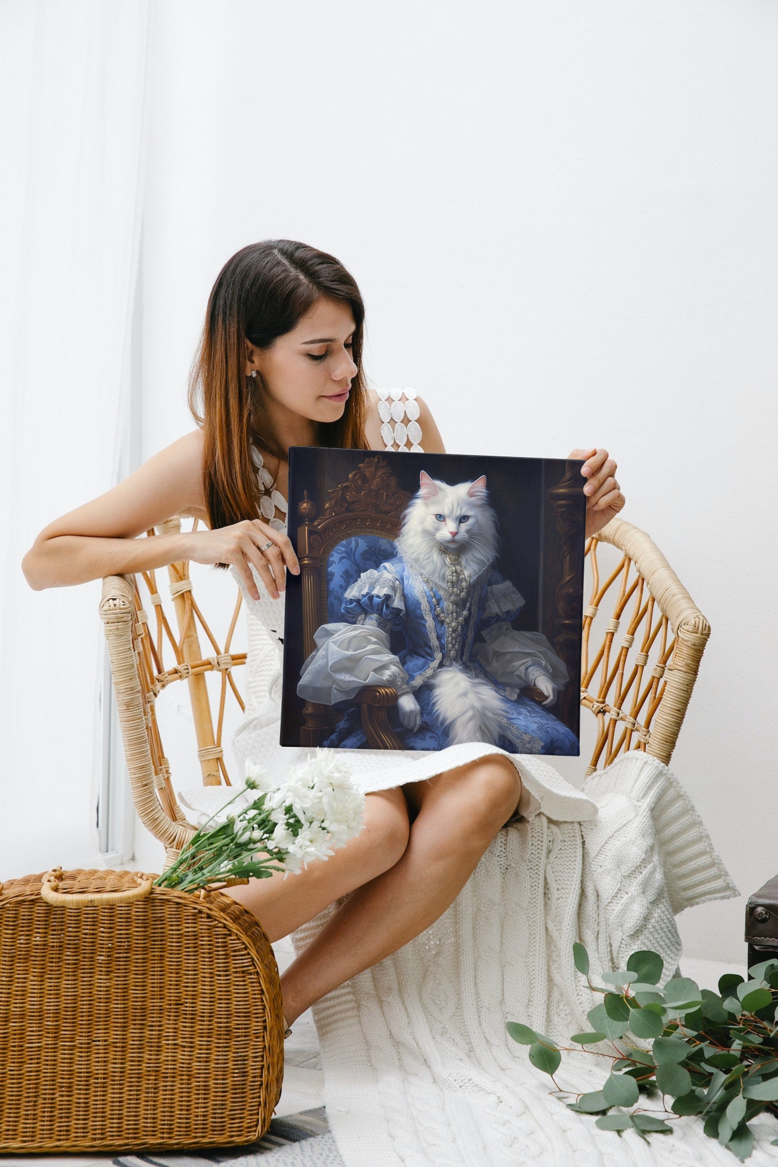 Renaissance-inspired Noble Cats Art Print - Instant Download Wall Decor ...