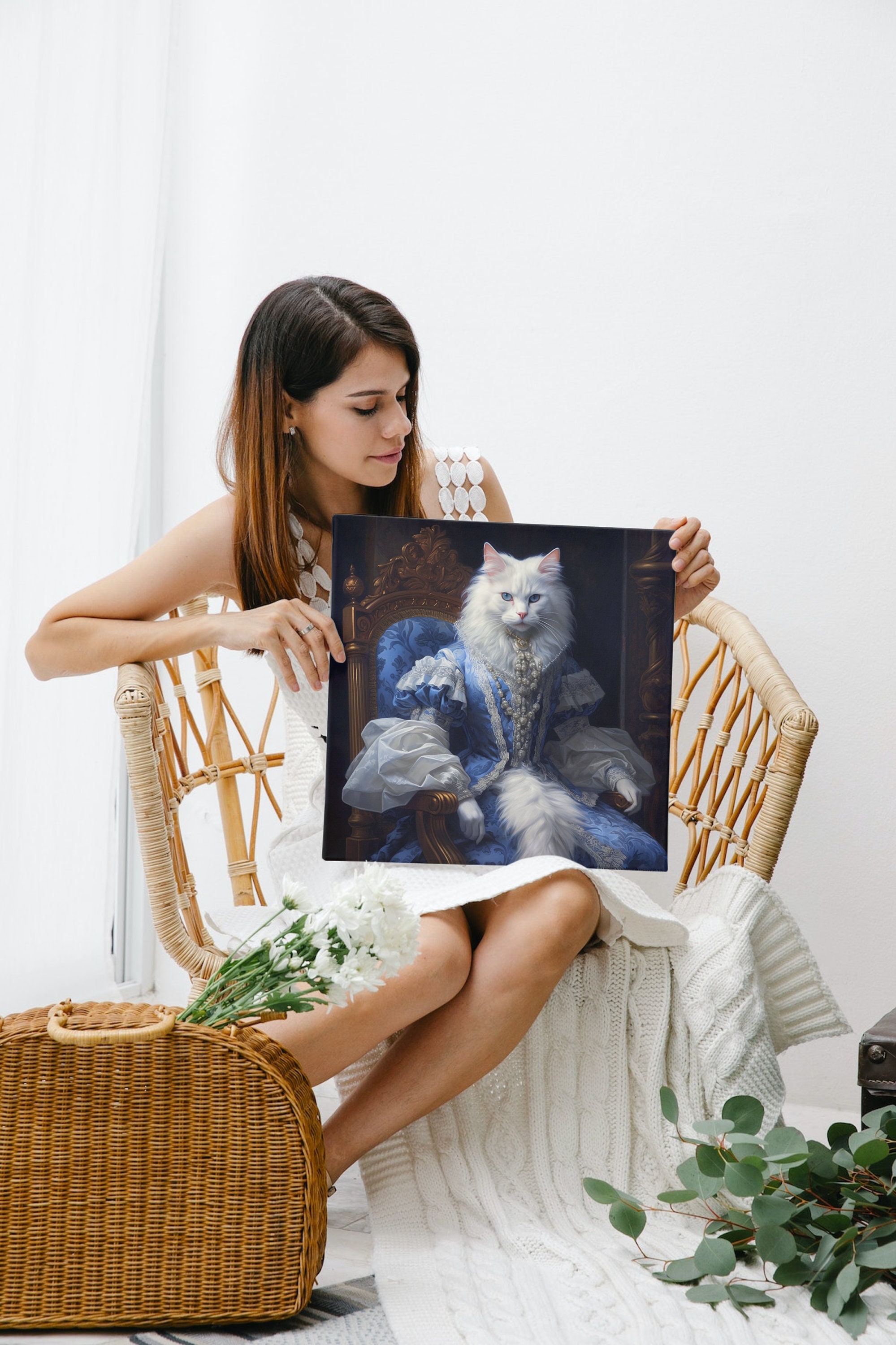 Renaissance-inspired Noble Cats Art Print - Instant Download Wall Decor ...