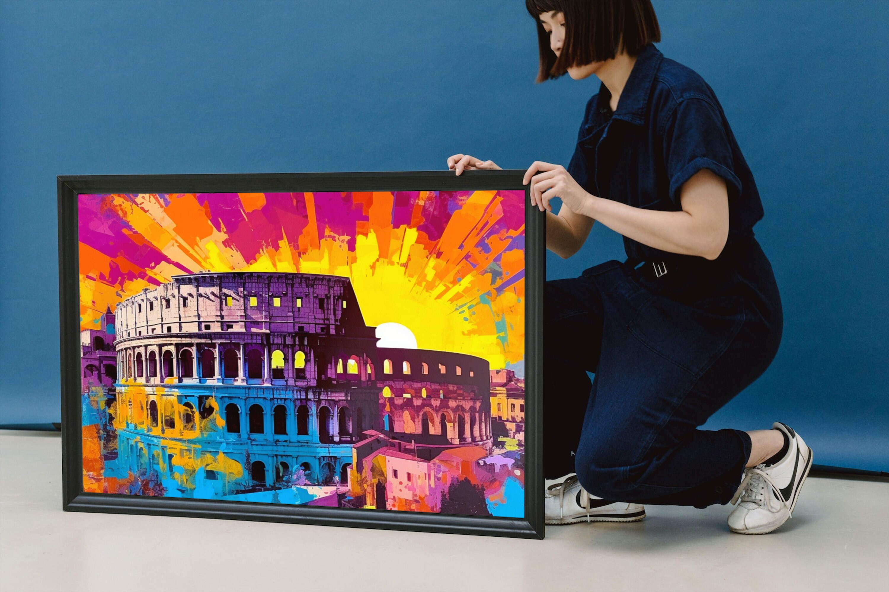 Pop Art in Rome is a Digital Wall Art That Shows the Beauties of Italy ...