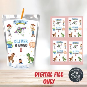 Toy Story Template, Blank Capri Sun Template, Toy Story Juice Pouch ...