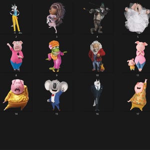 Instant Download Sing 19 PNG , Sing Party Supplies, Sing Cake Topper ...