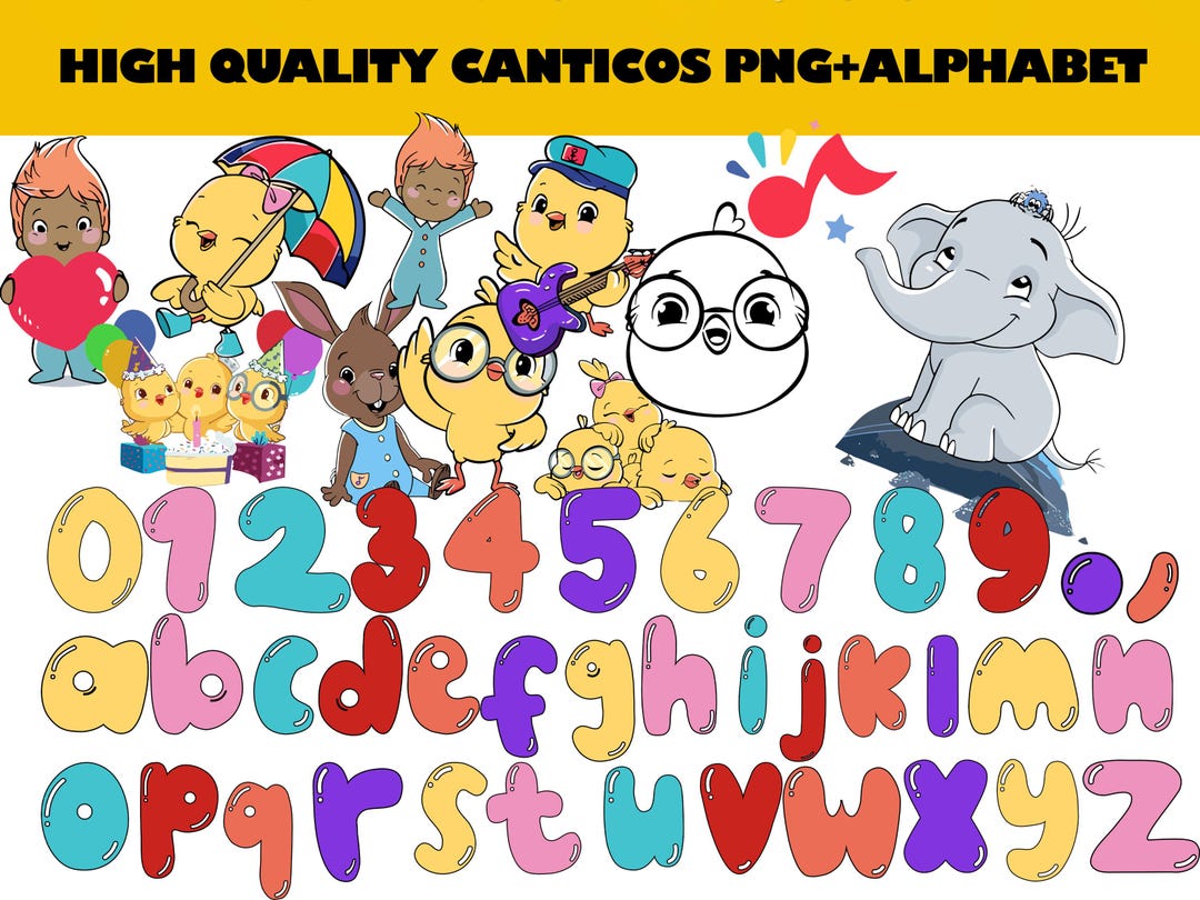 Canticos Alphabet PNG Clipart, Cake Topper Party Supplies (digital File ...