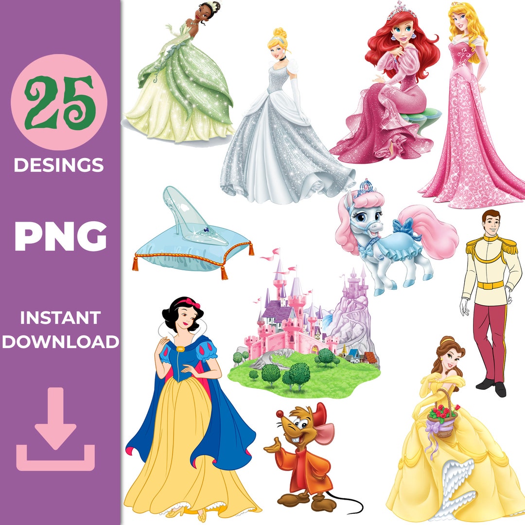 Instant Download Cinderella 25 PNG , Cinderella Party Supplies ...