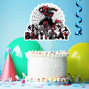 Miles Morales Instant Download Cake Topper, Digital File Download, Cake ...