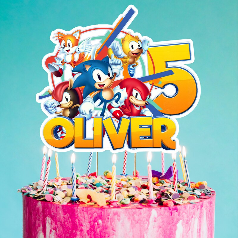 Sonic Cake Topper - Etsy