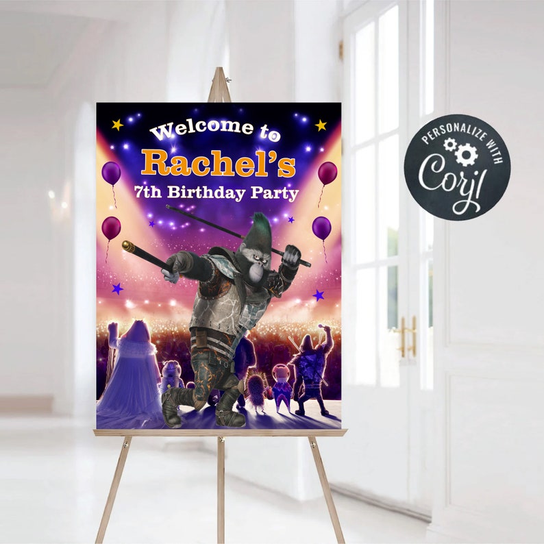 Sing Birthday Welcome Sign Sing Custom Birthday Welcome Sign - Etsy