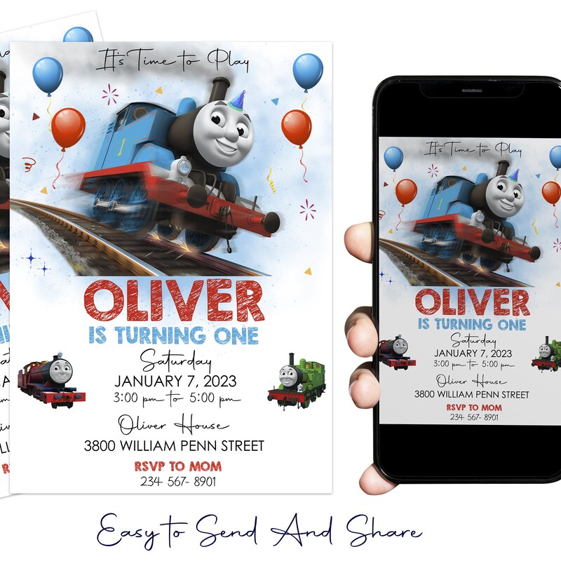 Thomas Invitation - Etsy