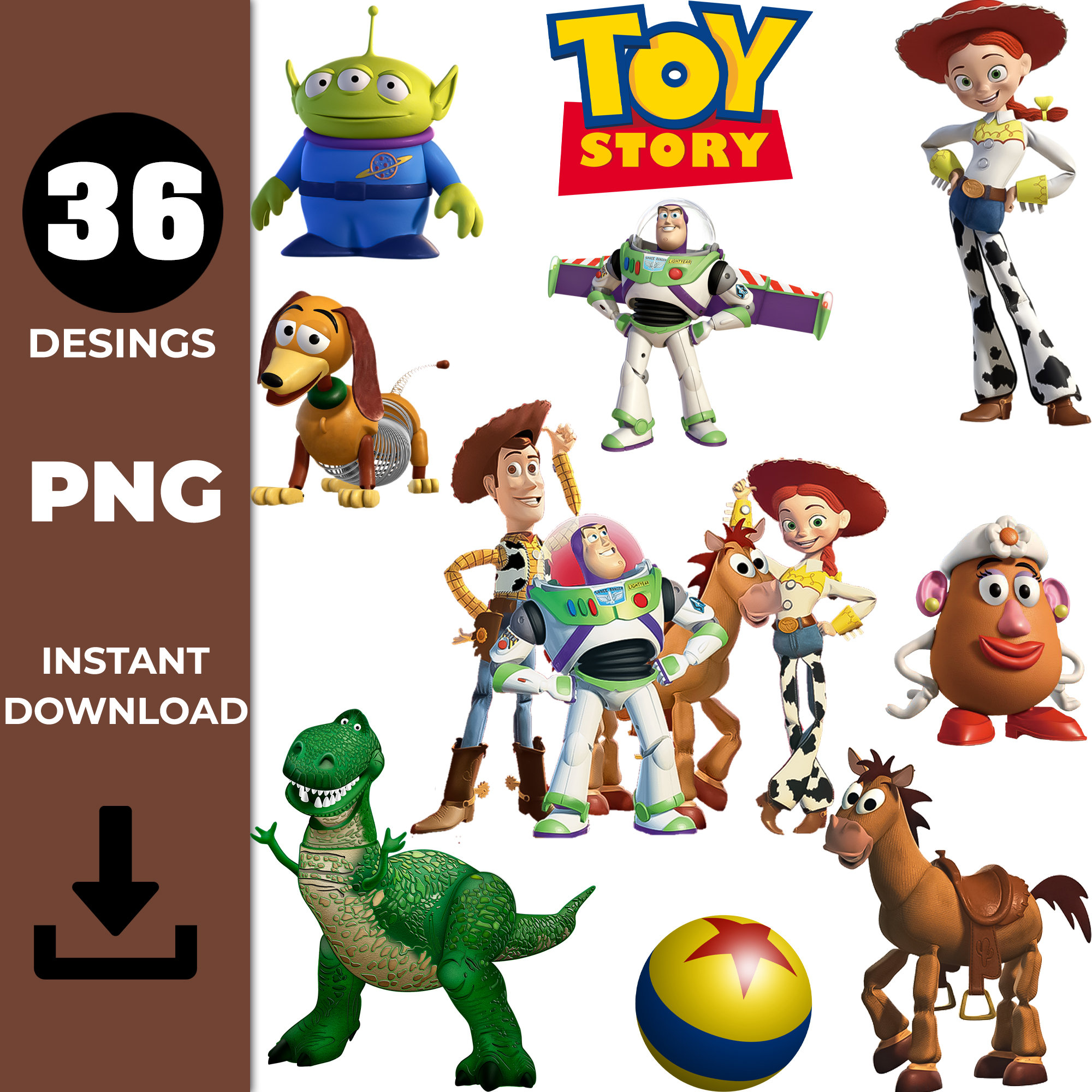 Instant Download Toy Story 36 PNG Toy Story Party Supplies - Etsy