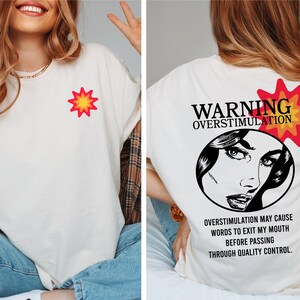 Warning Overstimulation SVG Adult Humor Overstimulted Girl Shirt, I May ...