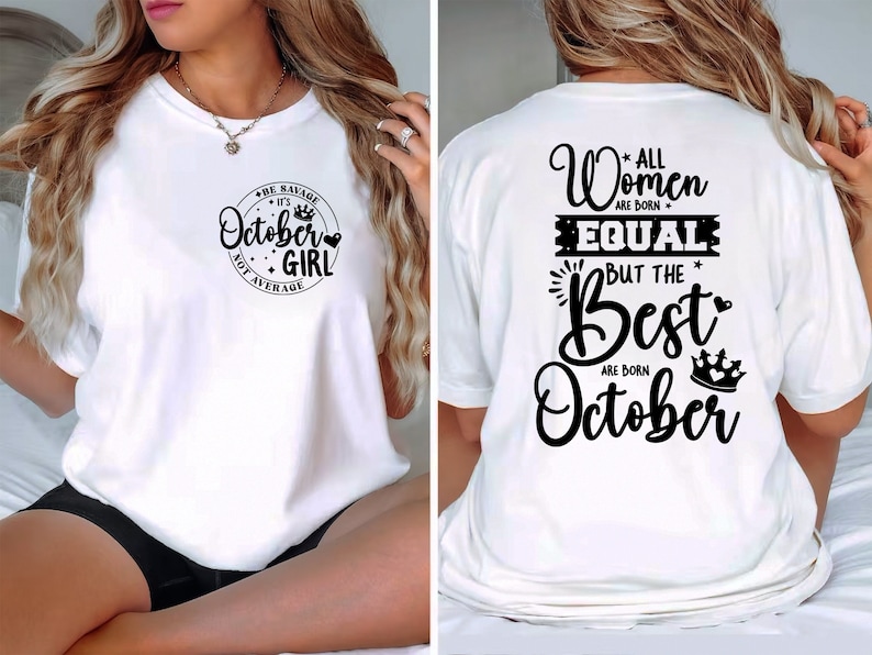 October Birthday Svg, Its My Birthday Svg, October Girl Svg Files for ...