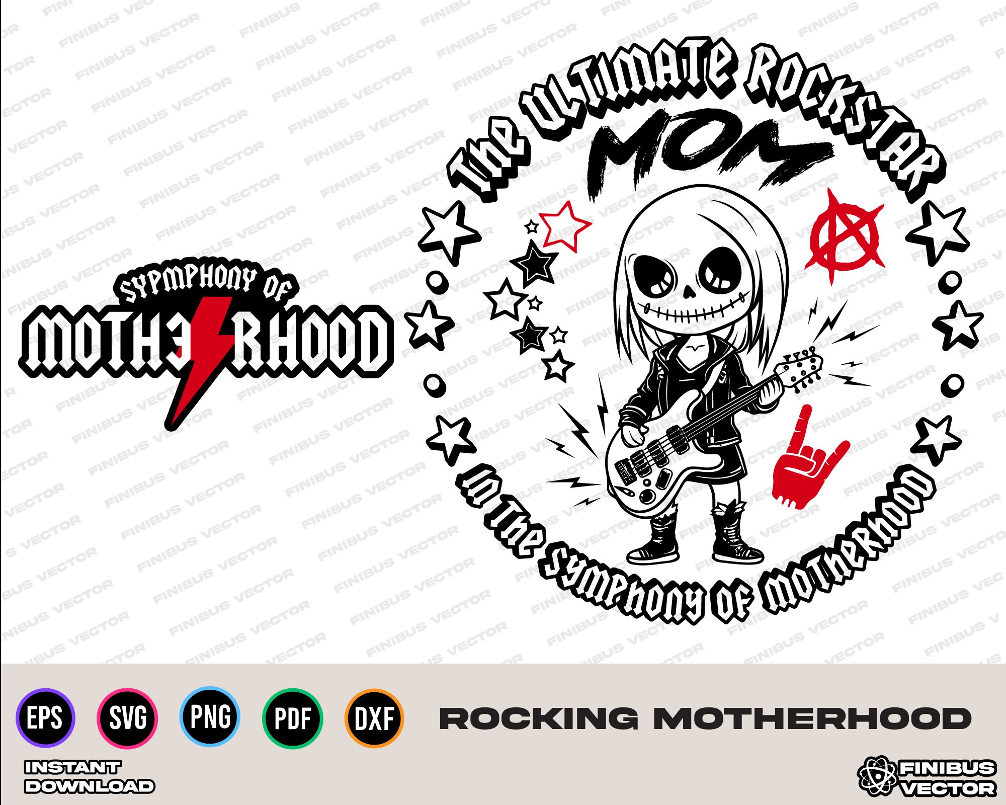 The Ultimate Rockstar Svg, Rocking Motherhood SVG , Motherhood Svg ...