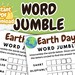 Earth Day Printable Word Jumble Puzzles, Word Scramble Game, PDF ...
