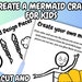 Mermaid Craft for Kids, Ocean Arts & Crafts Printable Activity, Color ...