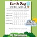Earth Day Printable Word Jumble Puzzles, Word Scramble Game, PDF ...