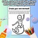 Mermaid Craft for Kids, Ocean Arts & Crafts Printable Activity, Color ...