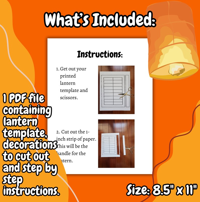 Christmas Paper Lantern Craft for Kids, Printable Arts and Craft Kit ...