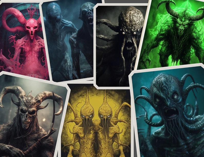 Zodiac Inspired Horror Clipart Pack - 24 Images, 2 of Each Sign | PNG ...