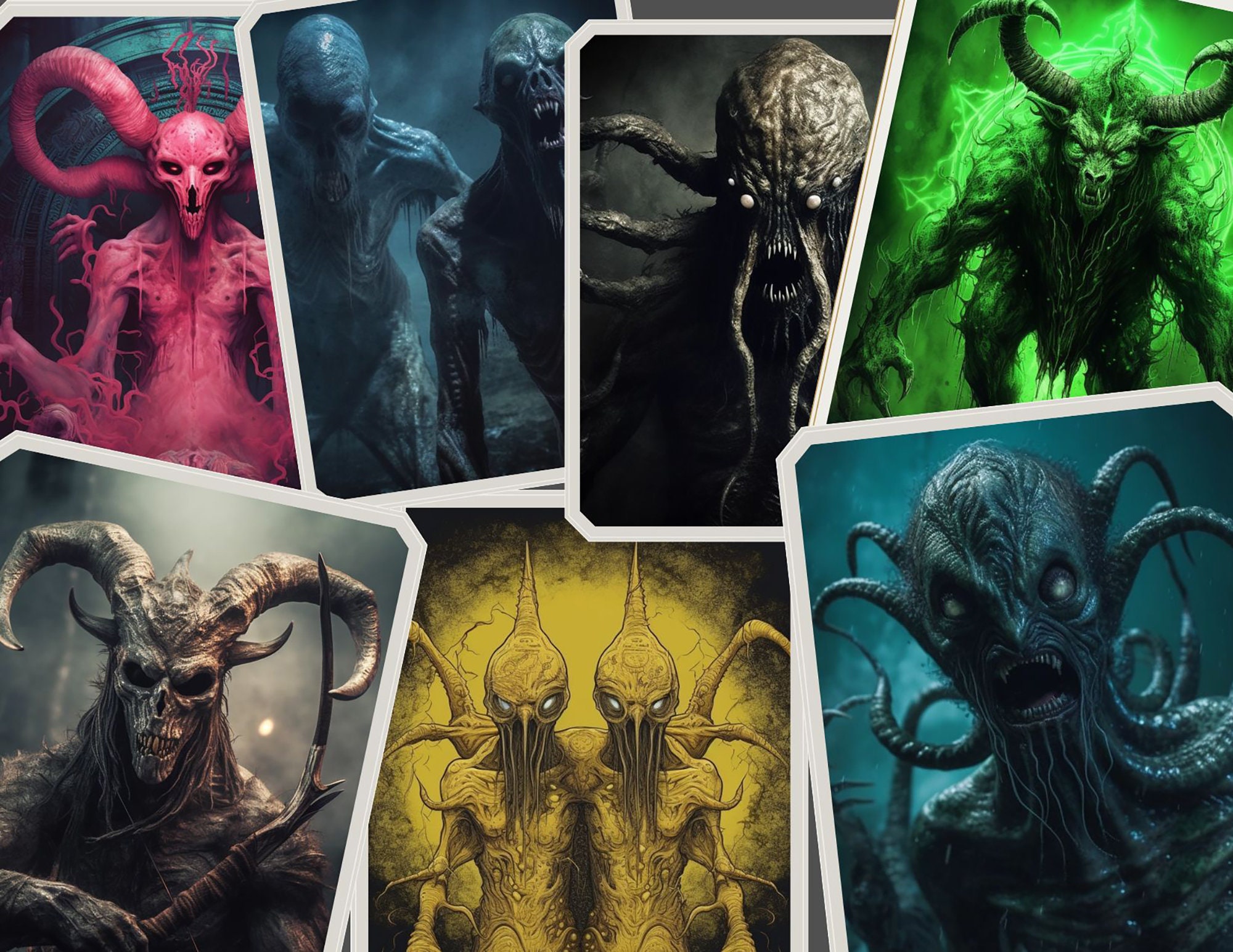 Zodiac Inspired Horror Clipart Pack - 24 Images, 2 of Each Sign | PNG ...