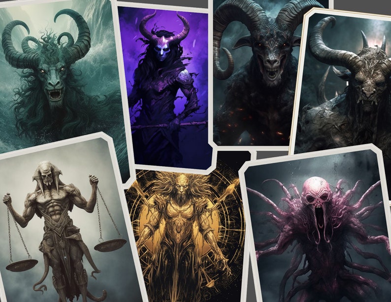 Zodiac Inspired Horror Clipart Pack - 24 Images, 2 of Each Sign | PNG ...