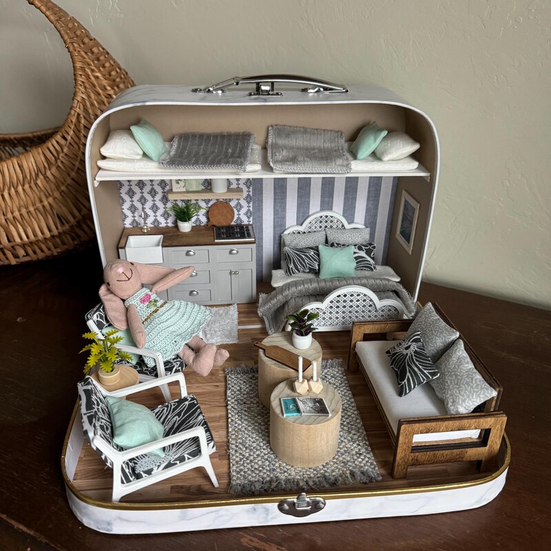 Suitcase Dollhouse - Etsy