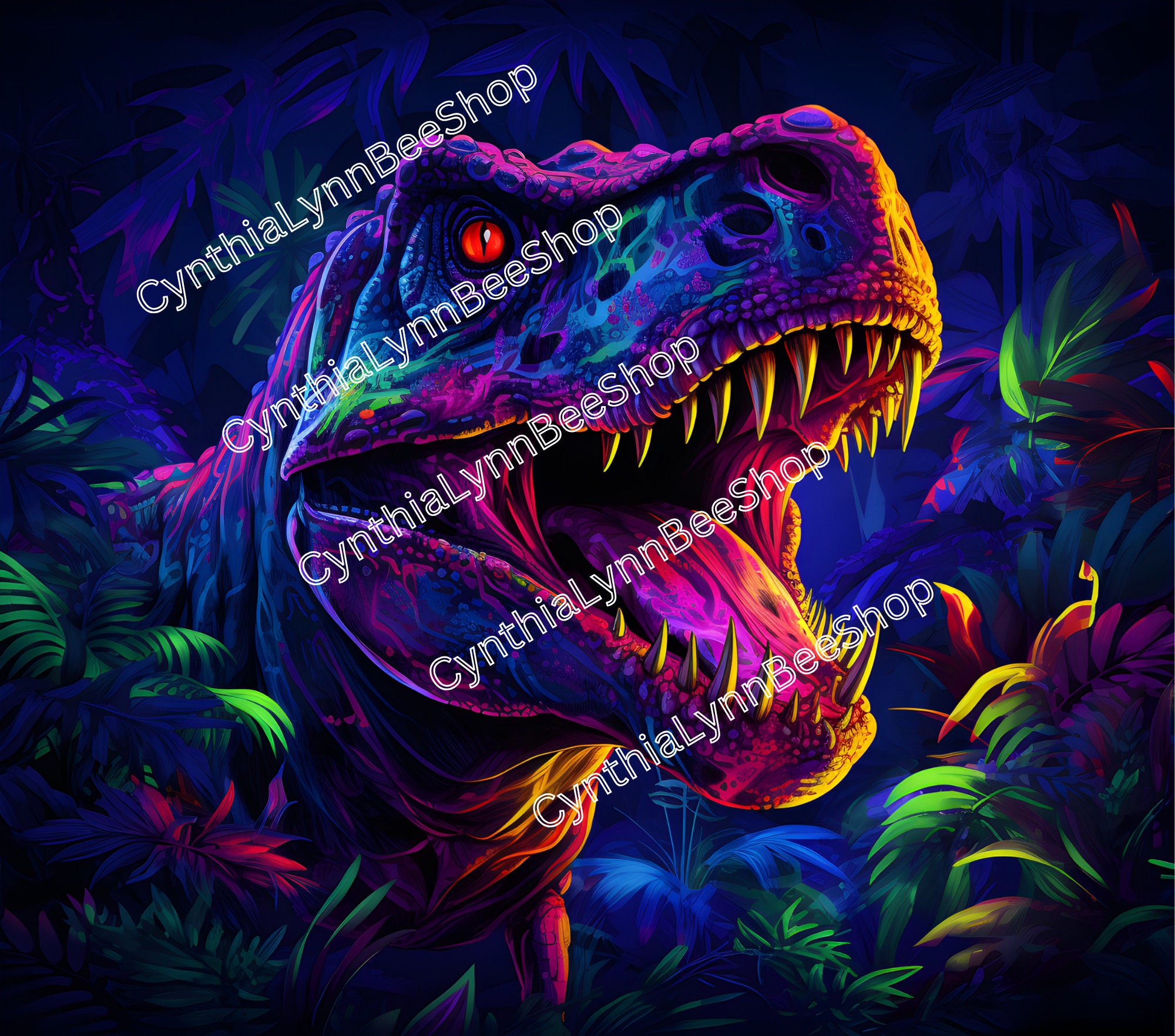 3D T-rex Dinosaur Tumbler Wrap,20 Oz Straight Skinny Tumbler ...