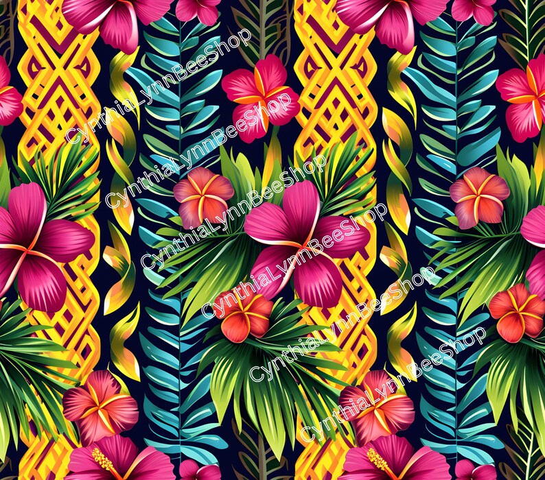 Seamless Polynesian Design Tumbler Wrap,20 Oz Straight Skinny Tumbler ...