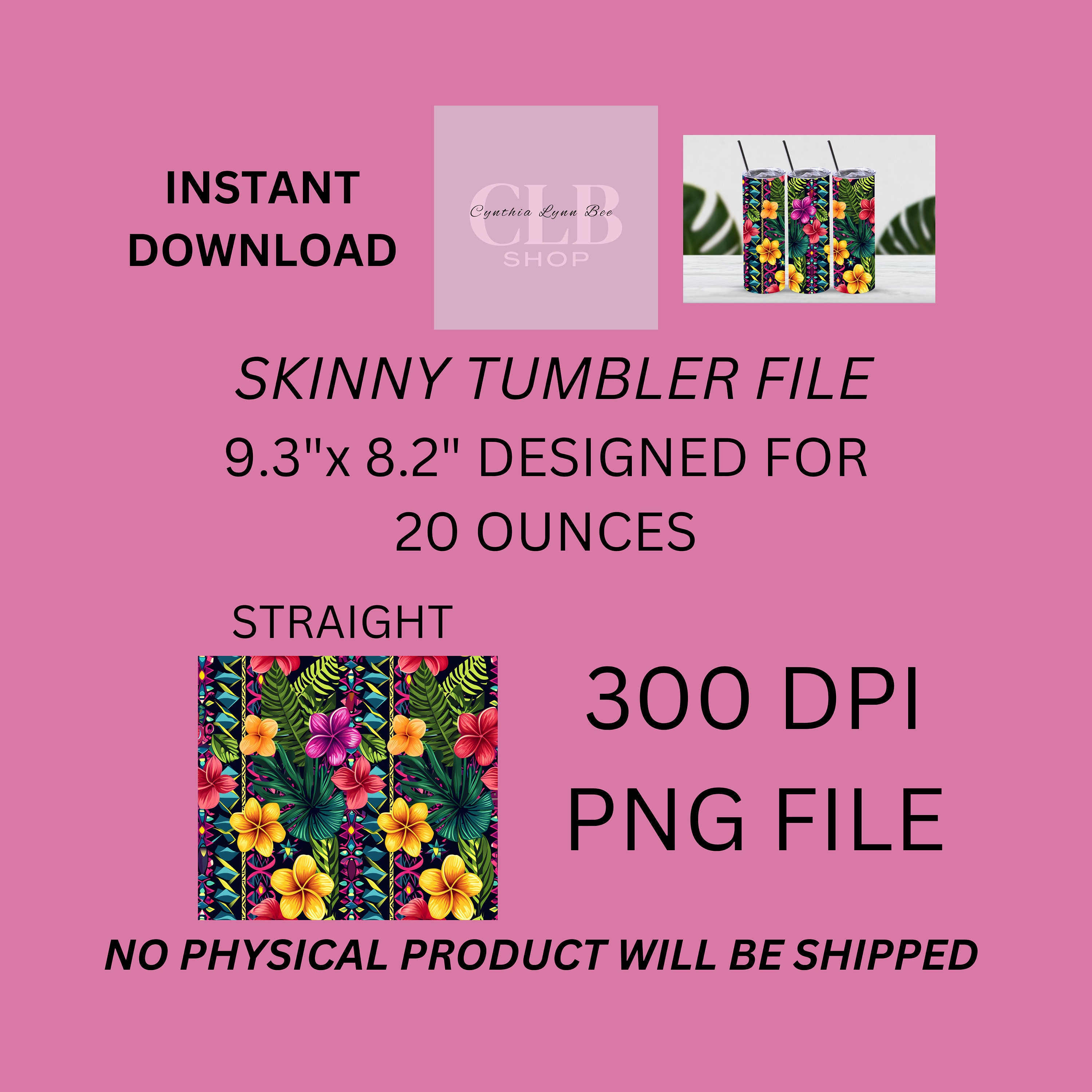 Seamless Polynesian Design Tumbler Wrap,20 Oz Straight Skinny Tumbler ...