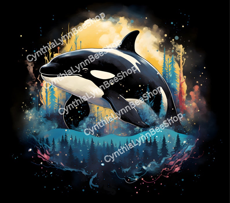 3D Orca Tumbler Wrap,20 Oz Straight Skinny Tumbler Sublimation Design,digital Download,png File ...