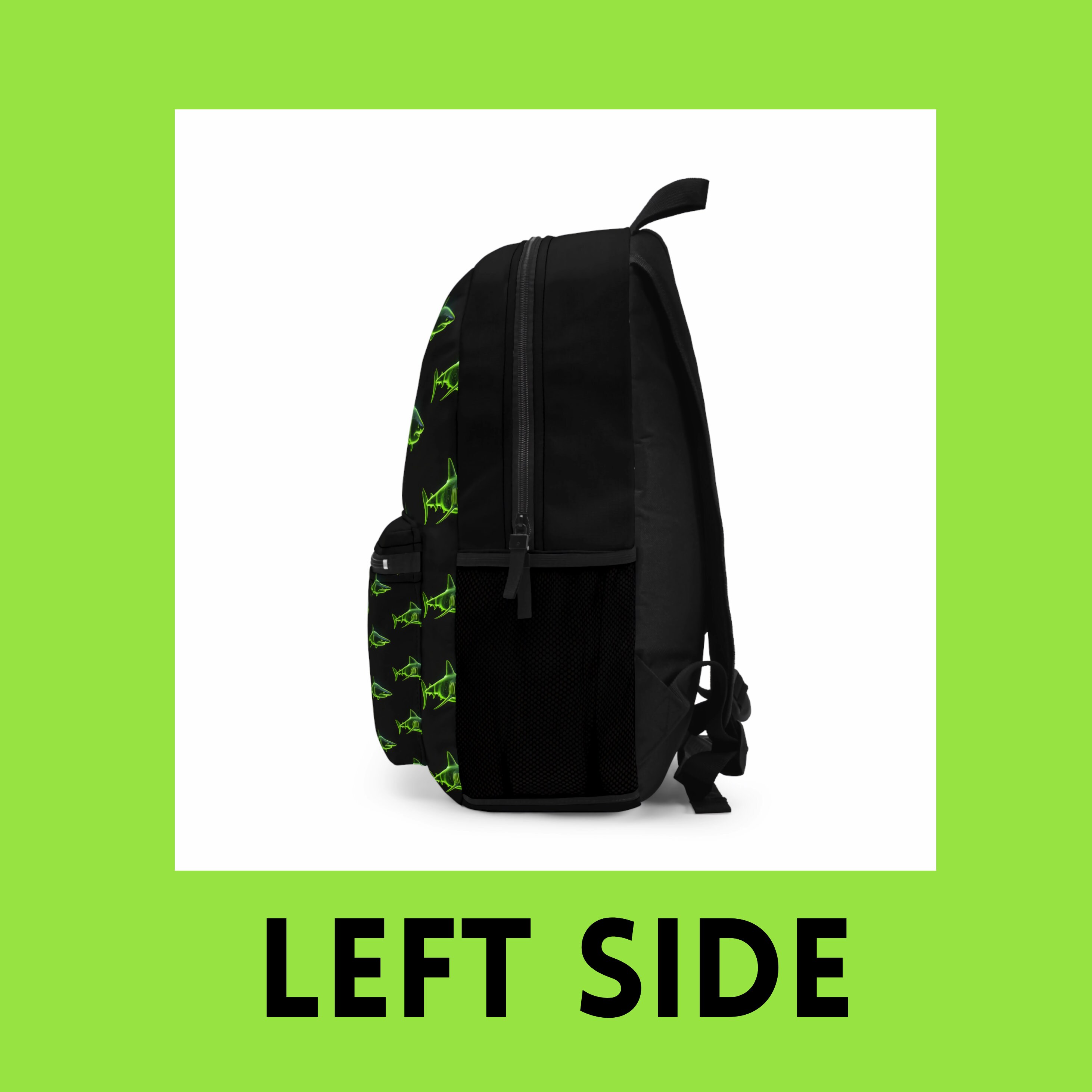 Personalized Shark Backpackpersonalized Neon Green Shark - Etsy