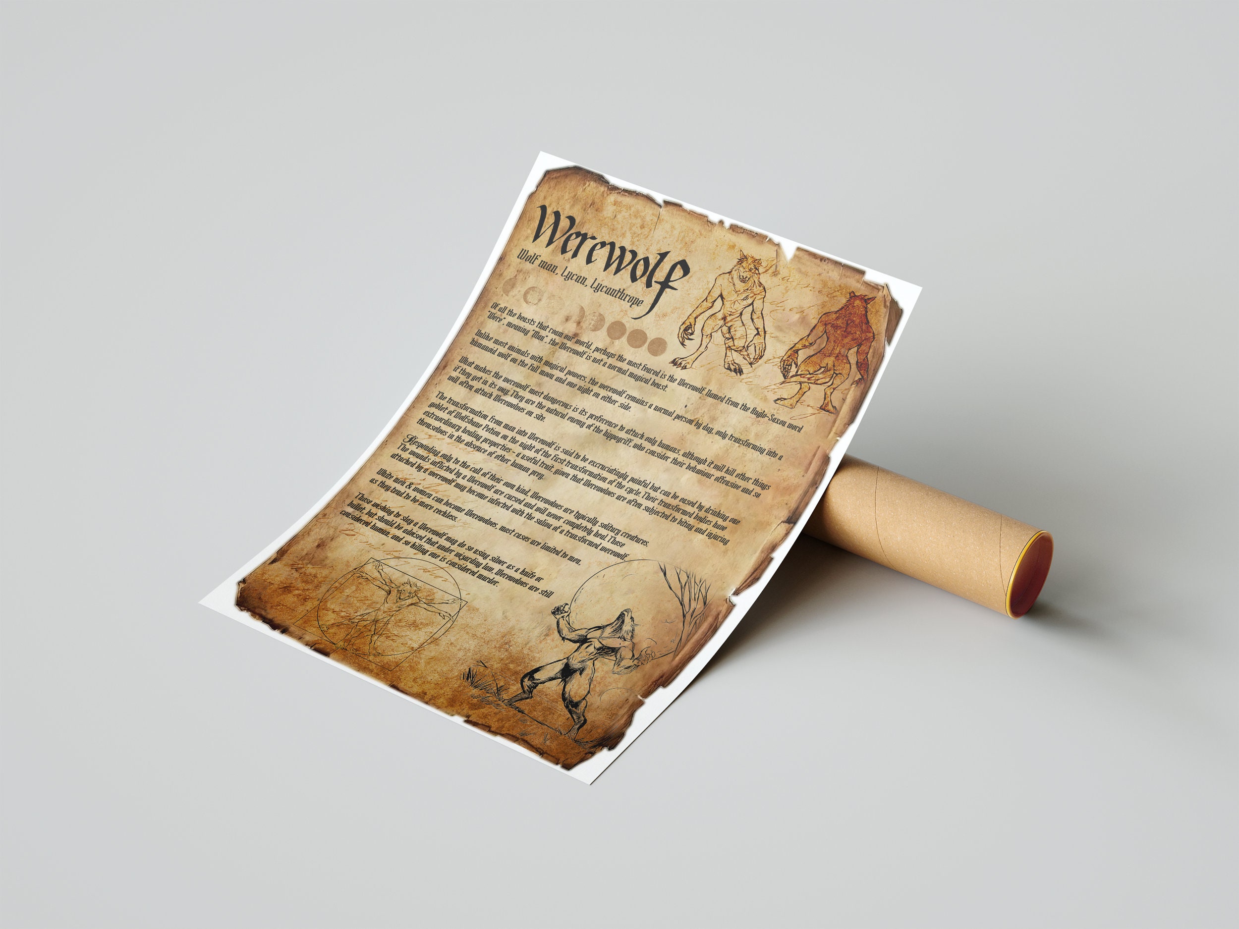 Werewolf | Werewolf Poster | Instant Download | Digital Download ...