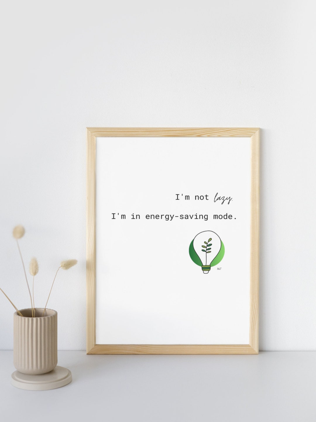 Funny Lazy Quote - Wall Art Decor - Instant Printable Download - Etsy