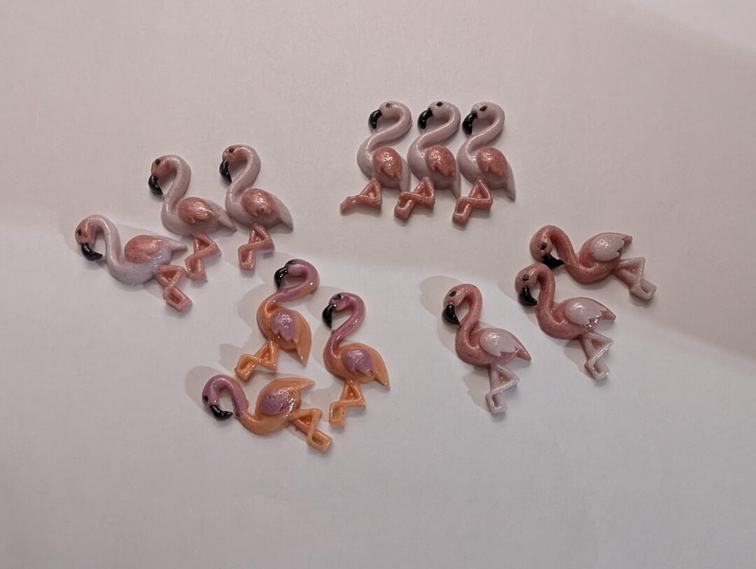 96 Coe Fused Glass Flamingos, Fusing, Embellishments, Mosaic - Etsy