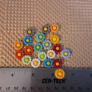 96 Coe Fused Glass 1/2 Daisy Flowers, Fusing, Embellishments, Mosaic - Etsy