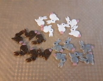 Pink Bunny in a Flower Garden With Oak Stand, Fused Glass Rabbit Nature ...