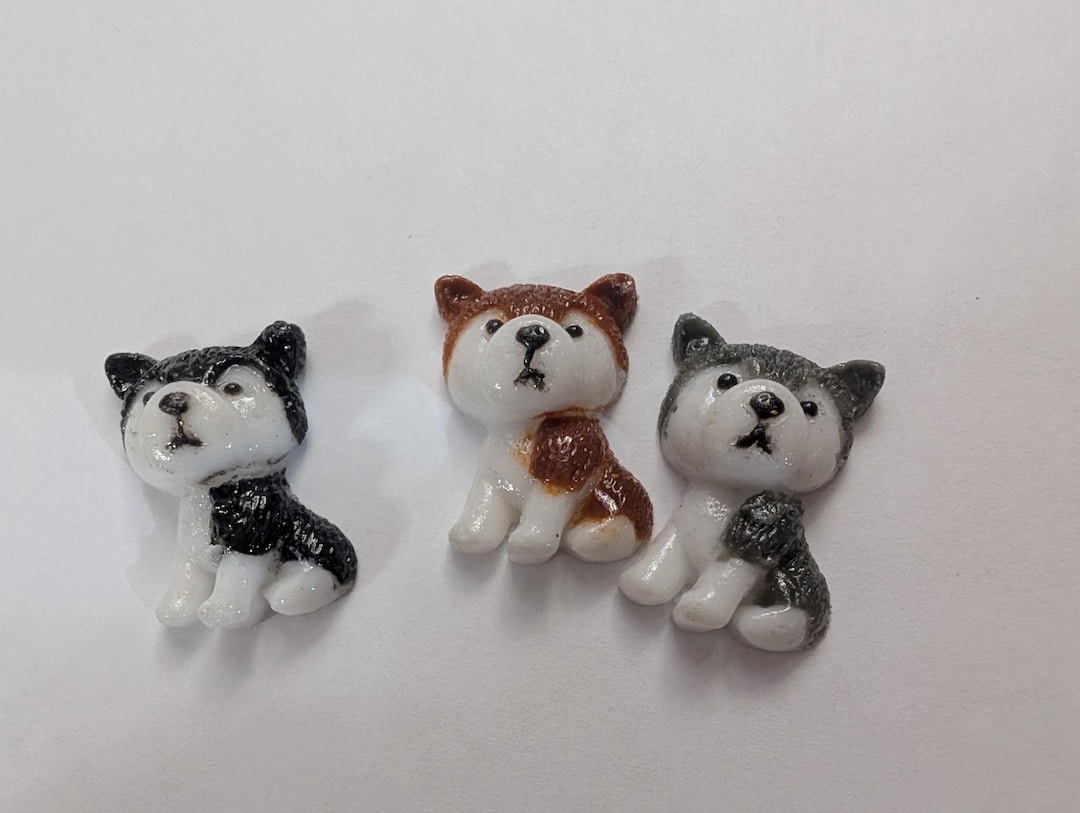 96 Coe Fused Glass Little Husky Dogs, Fusing, Embellishments, Mosaic - Etsy