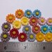 96 Coe Fused Glass 1/2" Daisy Flowers, Fusing, Embellishments, Mosaic ...